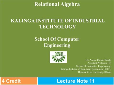 Dbms 11 Relational Algebra Ppt