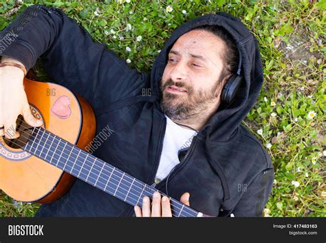 Hippy Man Lying Down Image And Photo Free Trial Bigstock