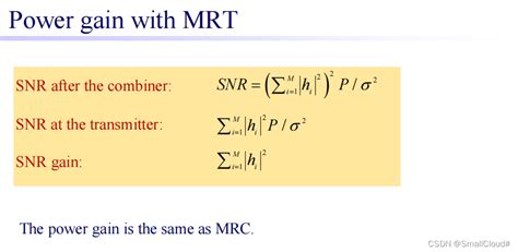 无线通信技术合并技术解释了为什么使用最大比合并mrc实现收端snr最大化全英mrc合并 Snr Csdn博客