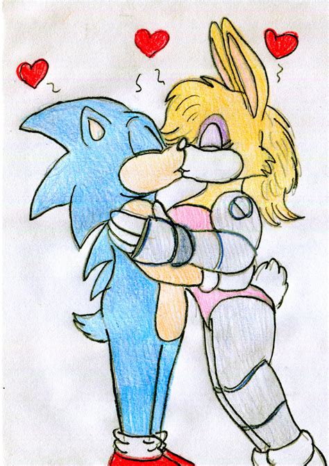 Kissing Sonic And Bunnie By Jose Ramiro On Deviantart