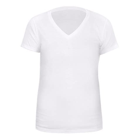 White Gildan® Heavy Cotton™ Ladies V Neck T Shirt Totally Promotional