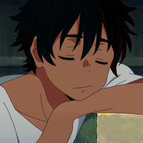 Brown Hair Anime Guy Pfp