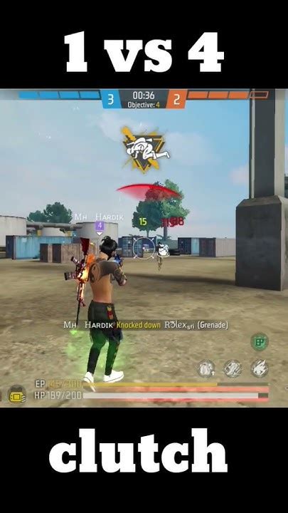 1vs4 Clutch 😱😱mp5🤯 🎯free Fire Max Status Garena Free Fire Max Trending