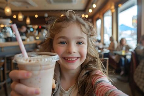 Premium Photo A Joyful Young Girl Enjoys Her Time At An Indoor