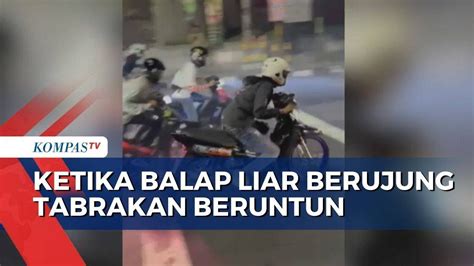 Balap Liar Berujung Tabrakan Beruntun Di Klaten YouTube