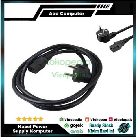 Pcu Monitor Computer Power Supply Cable Pc Computer Shopee Philippines