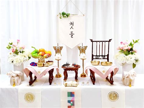 출장돌상 타입 플라워파티 백일상돌상