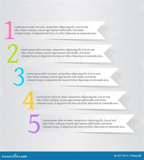 现代infographics五颜六色的设计模板与 向量例证 插画 包括有 概念 图表 编号 互联网 43773913