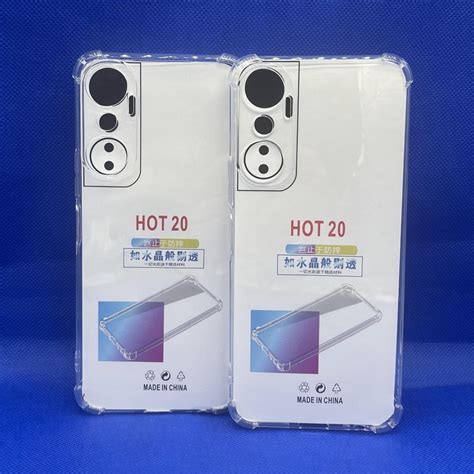 Case Infinix เคส Infinix Hot 20 หนา 1 5mm ตรงรุ่น แบบ Tpu ใสเสริมขอบและ
