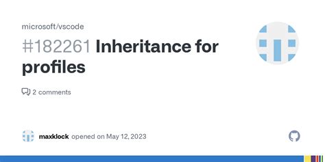 inheritance for profiles · issue 182261 · microsoft vscode · github