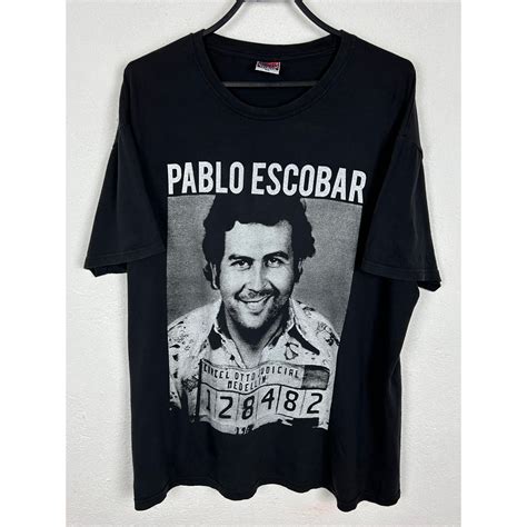 90s Vintage Pablo Escobar Mugshot Drug Dealer Short S Gem