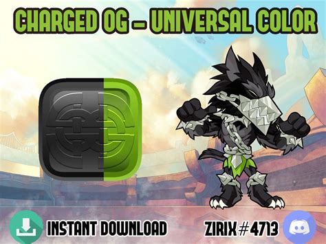 Charged Og Universal Color Scheme Für Brawlhalla Etsyde