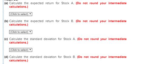 Solved P13 7 Calculating Returns And Standard Deviations Chegg Com