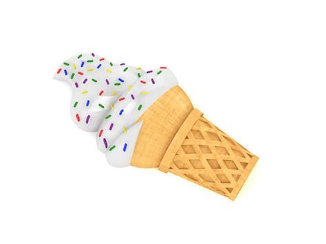 Ice Cream Cone With Sprinkles 3d Model 3d Printable Cgtrader