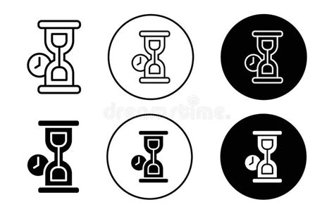 Early Access Icon Collection Of Outline Thin Line Symbol Or Sign Stock Illustration