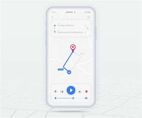 Map GPS Navigation App Ux Ui Concept Mobile Map Application Smartphone App Search Map
