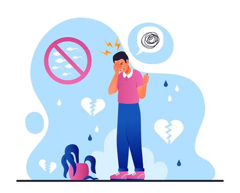 Premium Vector Man Infertility Concept