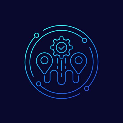 Logistics Optimization Line Icon Vector 14663345 Vector Art At Vecteezy