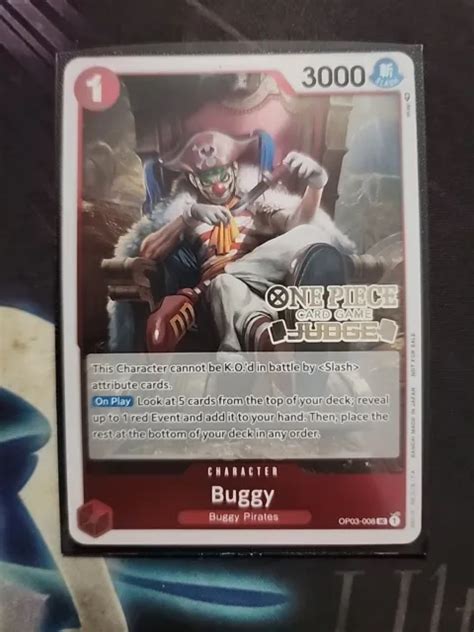 STAMPED BUGGY JUDGE OP03 008 Pillars Of Strength One Piece TCG Foil 49