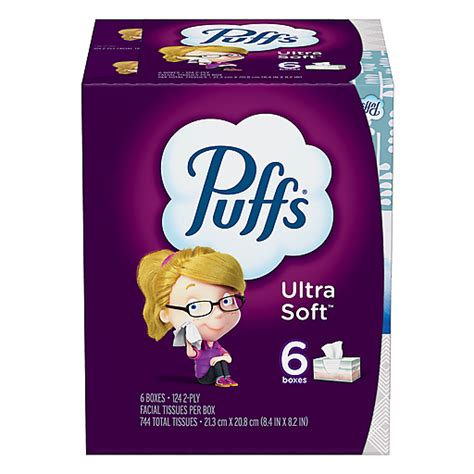 Puffs Tissues 2 Ply 6 Pack 6 Ea Napkins And Table Covers Foodtown