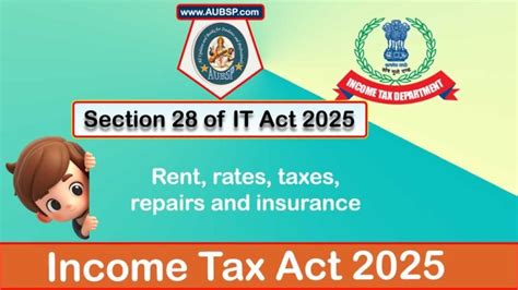 Income Tax Act 2025 Section 28 For Tax Year 2026 27 Aubsp