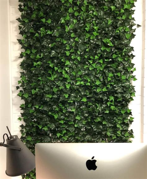 Artificial Ivy Hedge Panel Fake Vertical Garden 1m X 1m Indoor Or Out