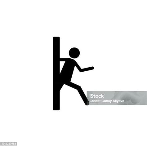 捏通過牆壁圖示移動概念和 Web 應用程式的超級英雄圖示元素字形捏通過牆圖示可用於 Web 和移動向量圖形及更多交通圖片 Istock