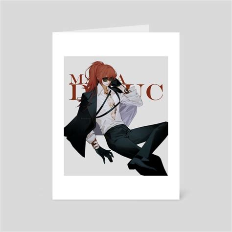 Mafia X Diluc Genshin Impact An Art Card By Eriimyon Inprnt