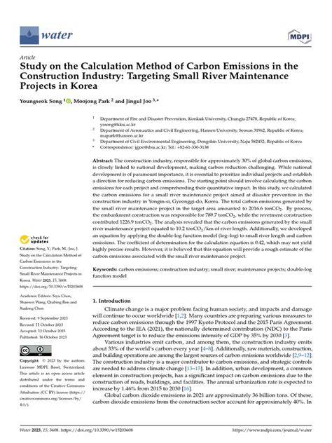 Calculation Method Of Carbon Emissions In The Construction Industry Pdf Life Cycle