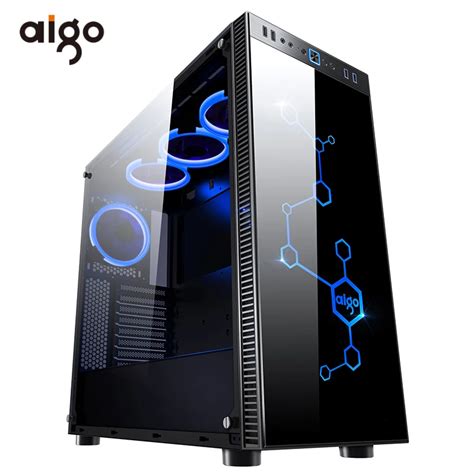 Aigo Desktop Computer Gaming Case Mid Tower Atx Game Pc Computer