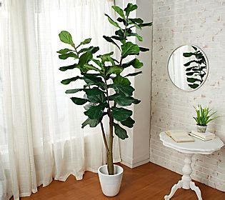 Faux Fiddle Leaf Tree In Starter Pot By Valerie Fiddle Leaf Tree Fiddle Leaf Fig Tree