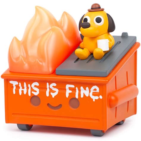 Lil Dumpster Fire This Is Fine Vinyl Figure