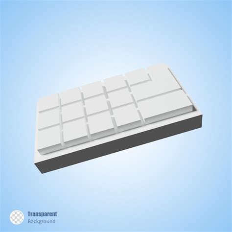 Premium Psd White Keyboard In 3d Render Design