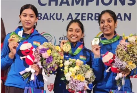 Mehuli Ghosh Wins Bronze At Shooting World Championship Earns Paris