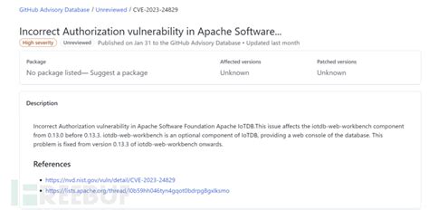 Apache Iotdb Web Workbench 认证绕过漏洞（cve 2023 24829） Freebuf网络安全行业门户