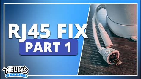 How To Fix Your IP Security Camera S Damaged Ethernet Connection R Series YouTube