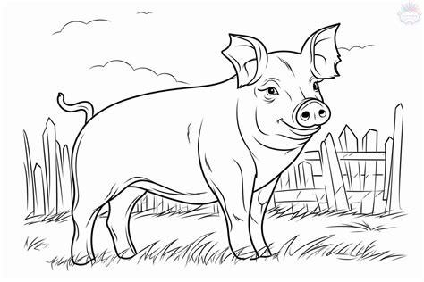 Cerdo Para Colorear