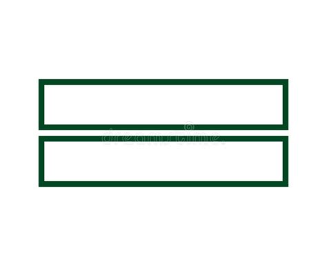 Rectangle Geometric Outline Shape Green Symbol Element Vector Stock Vector Illustration Of