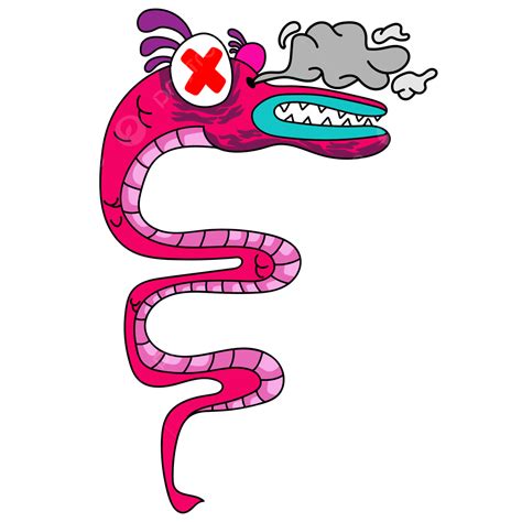 Dibujos Animados Lindo Dragón Rosa PNG Continuar Dibujos Animados