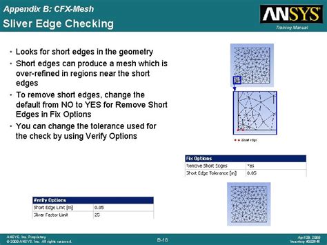 Appendix B CFXMesh ANSYS Meshing Application Introduction ANSYS
