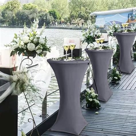 3 Stuks Statafelhoezen Statafelhoezen 60 X 110 Cm Elastaan Stretch