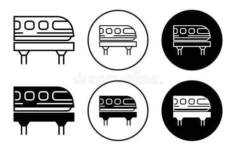Monorail Icon Stock Vector Illustration Of Monochrome