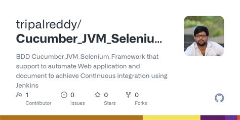 Github Tripalreddycucumberjvmseleniumframework Bdd Cucumberjvmseleniumframework That