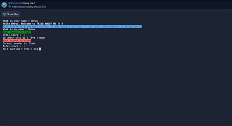 Github Dhruv Neog Mk Do You Know Dhruv Cli Quiz