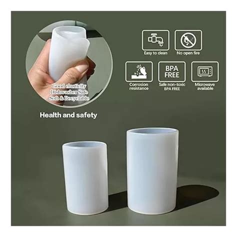Moldes Cilíndricos Para Hacer Velas Moldes De Silicona De en venta en