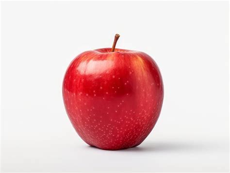 Premium Ai Image Red Apple On White Background