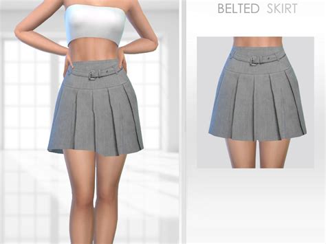 The Sims Resource Belted Skirt