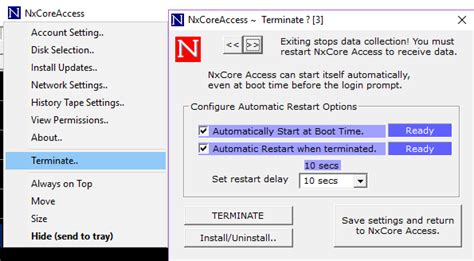Nxcore Application Access
