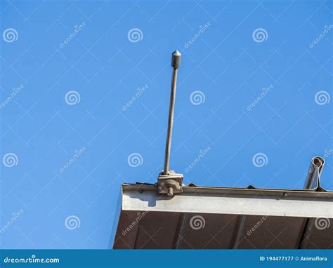 Lightning Conductor At The House Stock Image Image Of Network