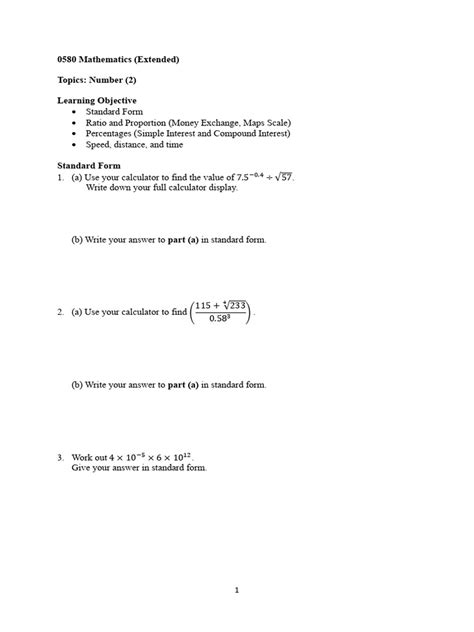 numbers pdf